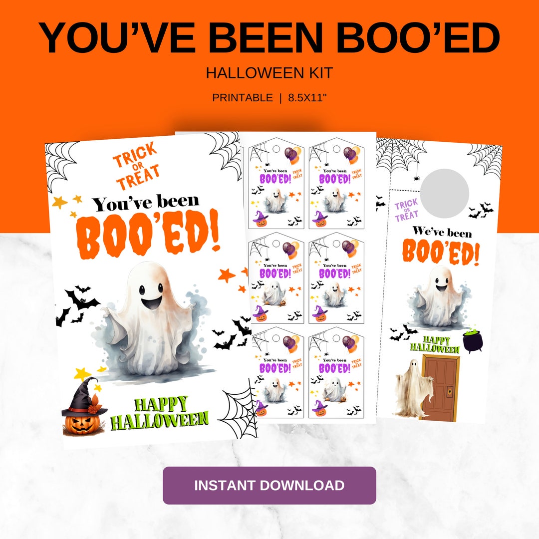 You've Been Boo'ed | Printable Halloween Office Game | Co-worker ...
