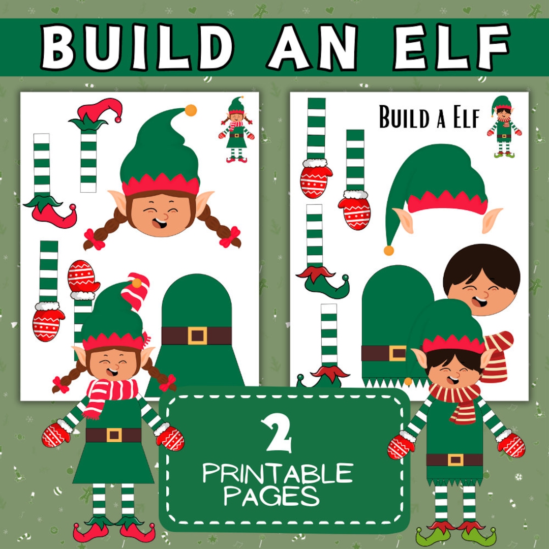 Build a Elf Craft | Christmas Kids Activities | Christmas Crafts ...
