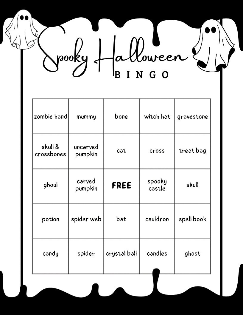 Spooky Halloween Riddle Bingo | Halloween Bingo Game | Halloween ...
