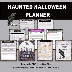 Haunted Halloween Planner | Halloween Party Planning | Printable ...