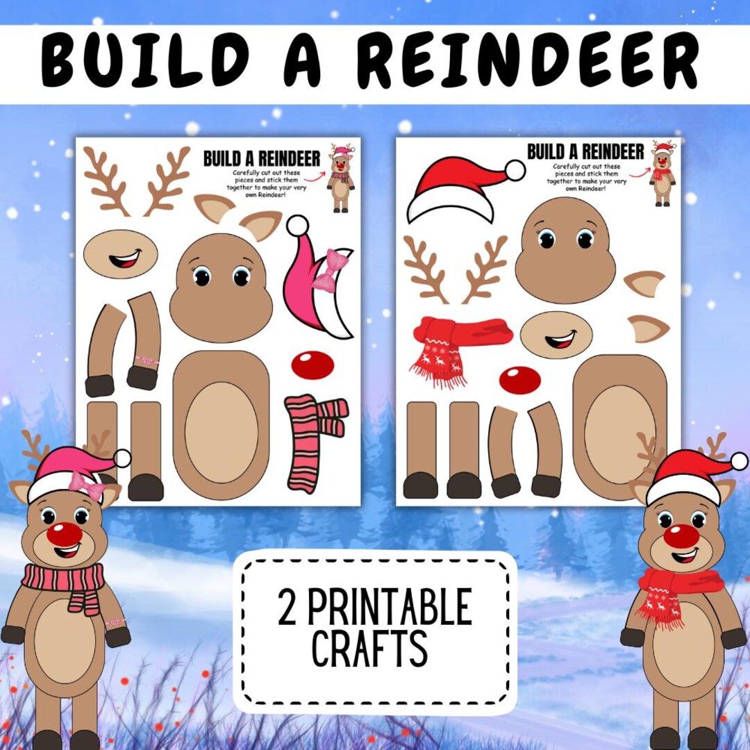 Build a Reindeer | Christmas Kids Activities | Christmas Crafts ...