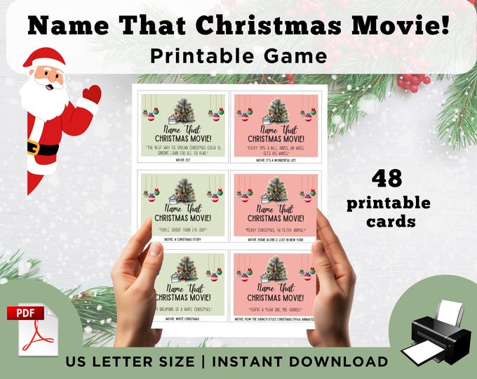 Christmas Movie Game | Christmas Party Game | Name That Christmas Movie ...