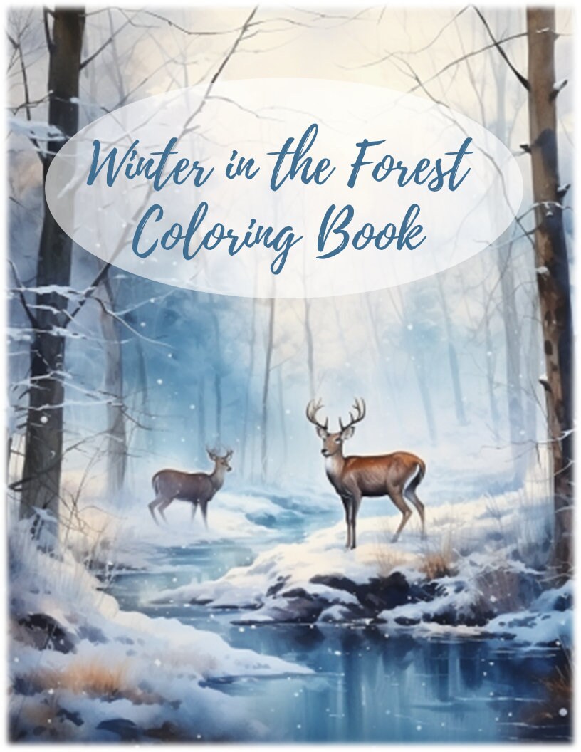 Winter in the Forest Coloring Pages | Winter Coloring Pages | Printable ...
