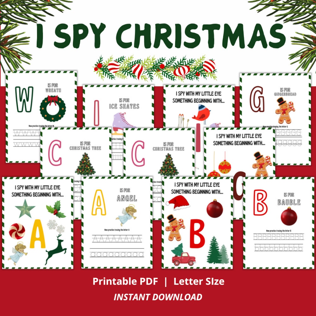 I Spy Christmas Game for Preschool | Christmas Games for Preschool ...