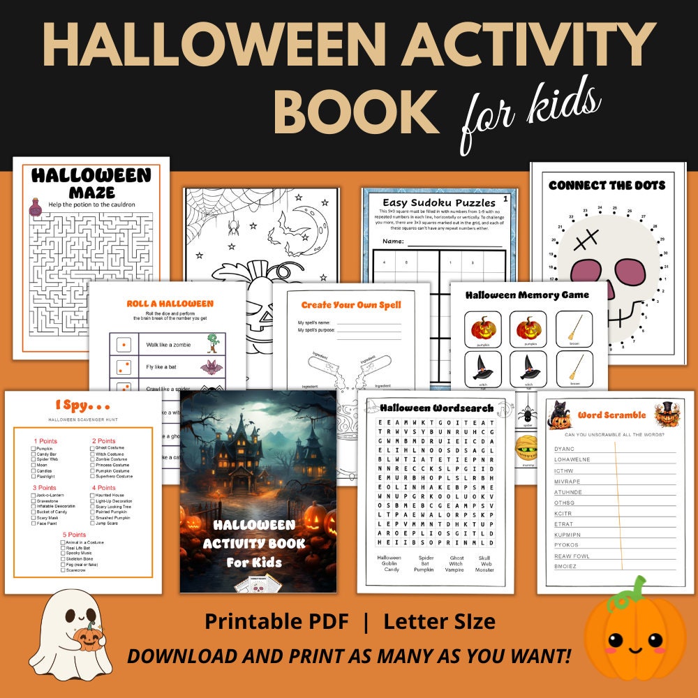 Halloween Activities for Kids | Printable Activities and Games for ...