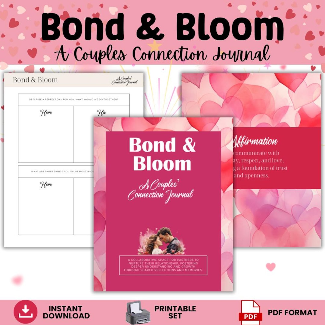 Couple's Connection Journal | Couple's Relationship Journal | Printable ...