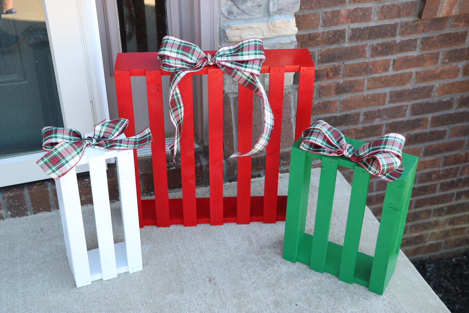 Handmade Solid Wood Crate Package Christmas Decorations - Etsy