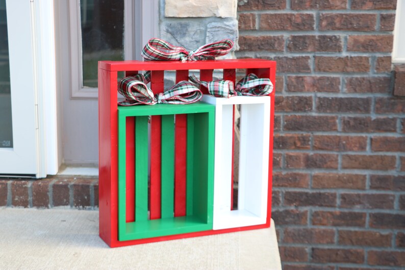 Handmade Solid Wood Crate Package Christmas Decorations - Etsy