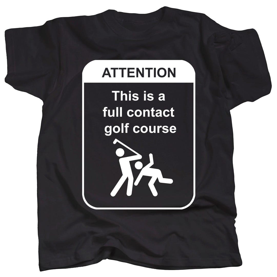 Full Contact Golf Course T-shirt - Etsy