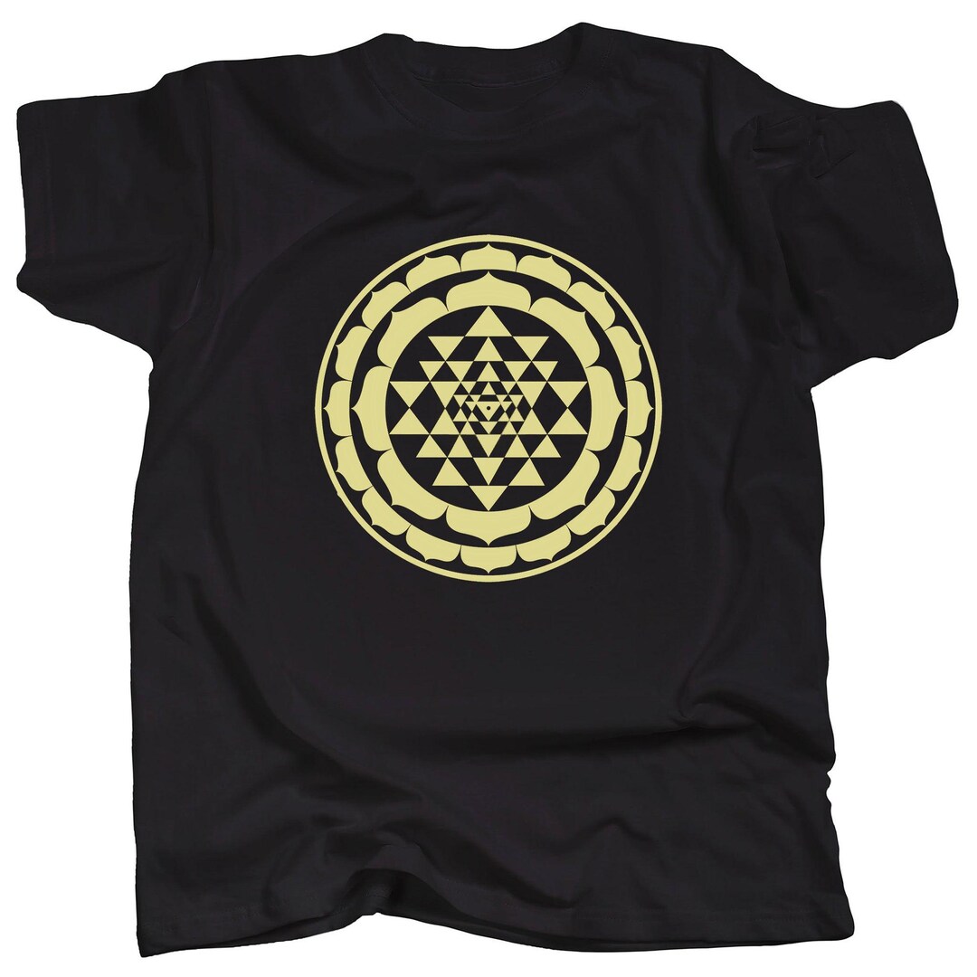Sri Yantra Mono - Gold - T-shirt - Etsy