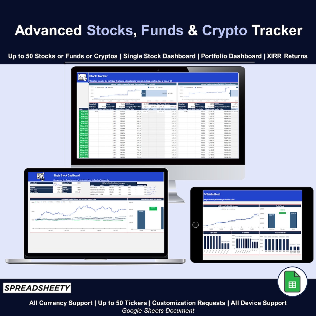 INVESTMENT & STOCKS Tracker CRYPTO Index Funds Mutual Funds Shares Easy ...