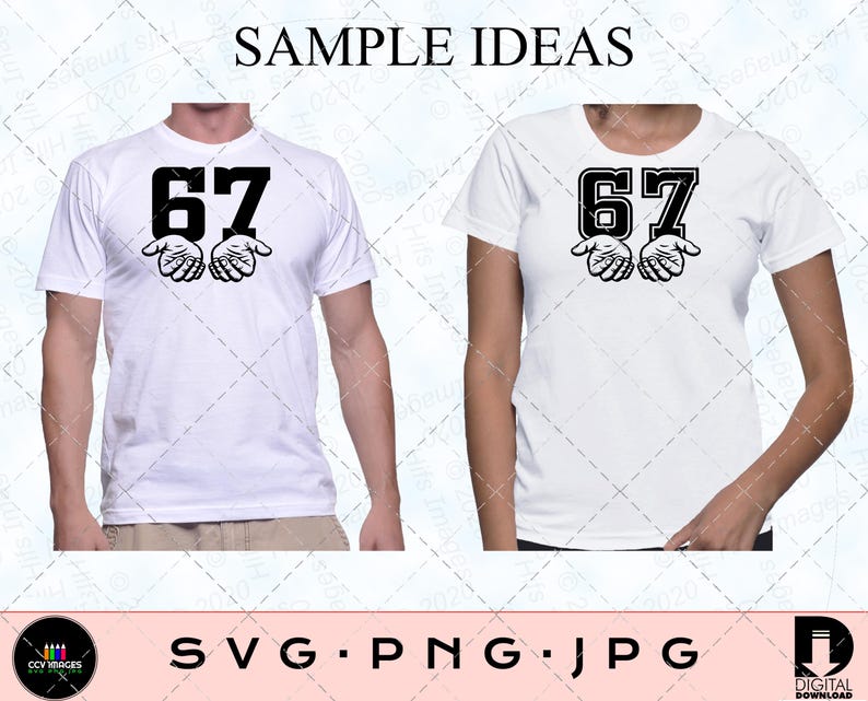 67 Meme Hands SVG: Funny Viral Design (digital Download) - Etsy Canada
