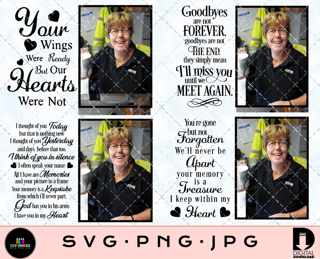 Memorial SVG Bundle: in Loving Memory, Remembrance (digital Download ...