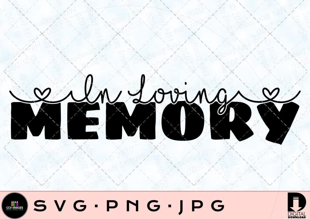 Memorial SVG: in Loving Memory Lantern Remembrance (digital Download ...