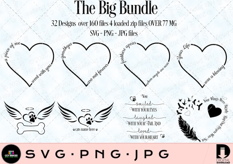 Memorial SVG Bundle: Remembrance Designs (digital Download) - Etsy