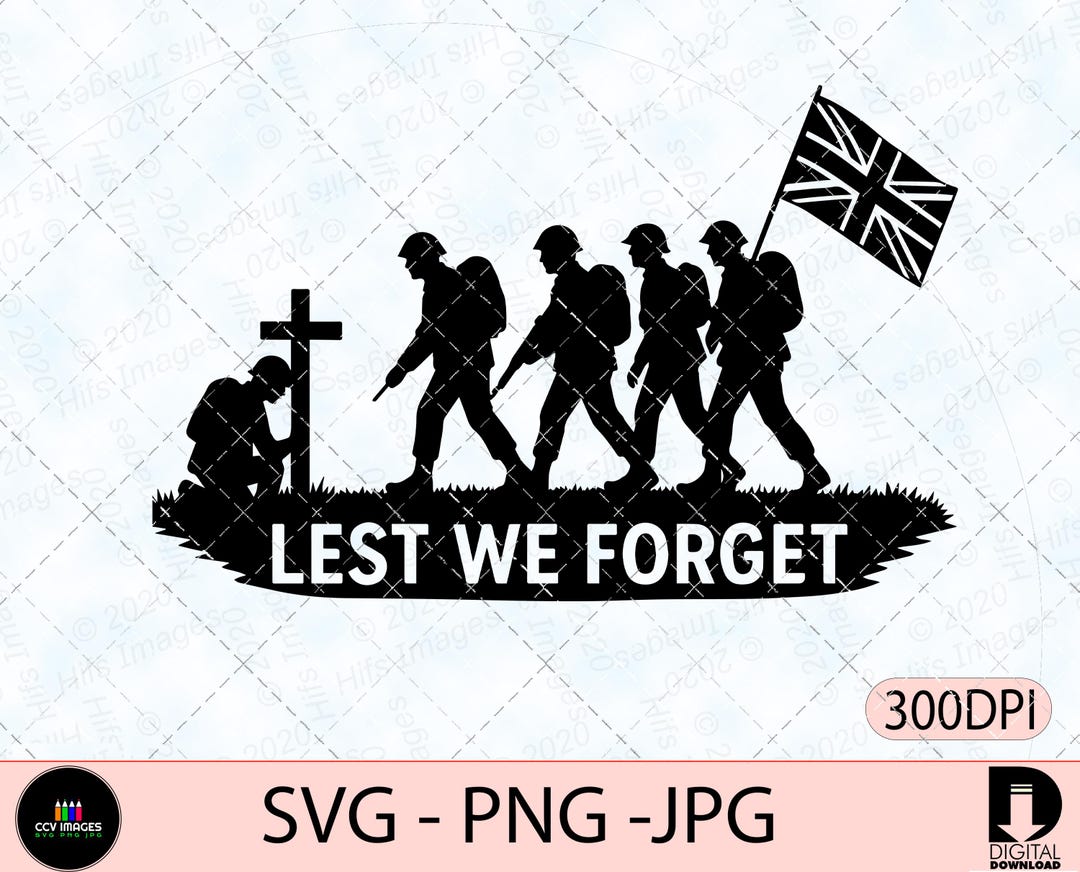 Remembrance Day Soldier Graphic (digital Download) - Etsy