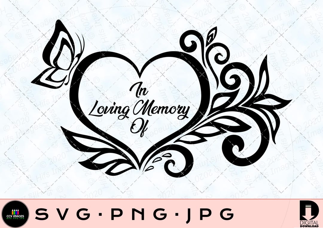 Memorial Lantern SVG: in Loving Memory Design (digital Download) - Etsy