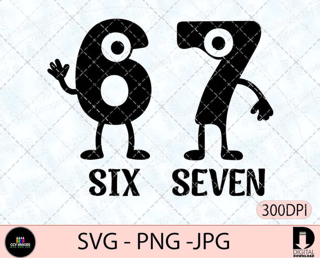 67 Numbers Meme Tshirt Design Svg - Etsy