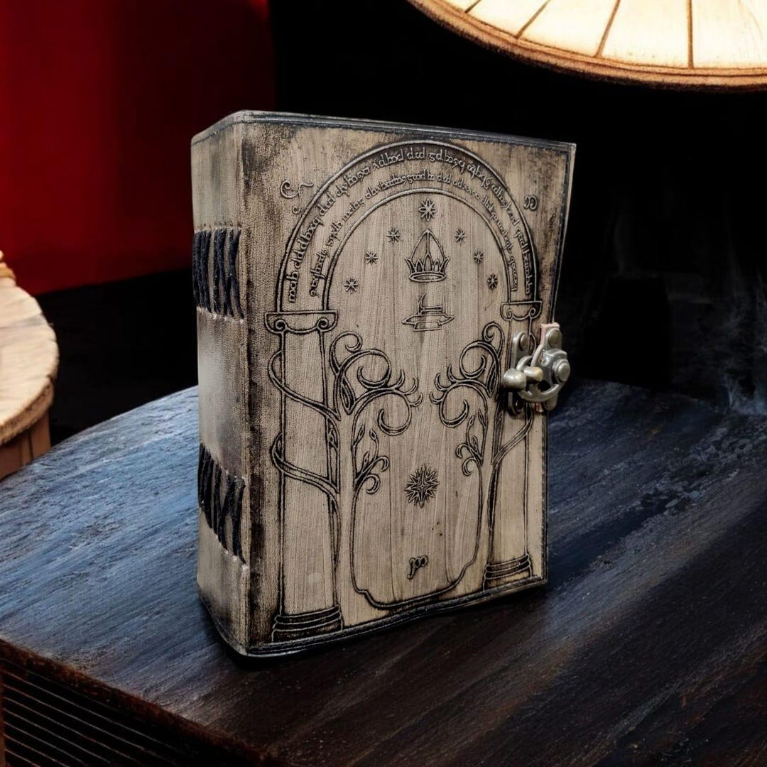Lord of the Rings Inspired Notebook | Handmade Leather Journal Doors of ...