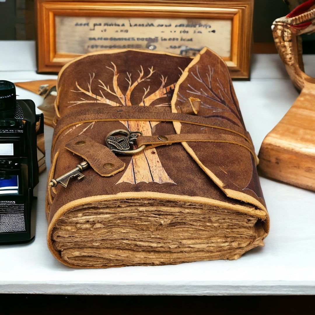 Tree of Life Leather Journal: Handmade Book of Shadows Grimoire - Etsy