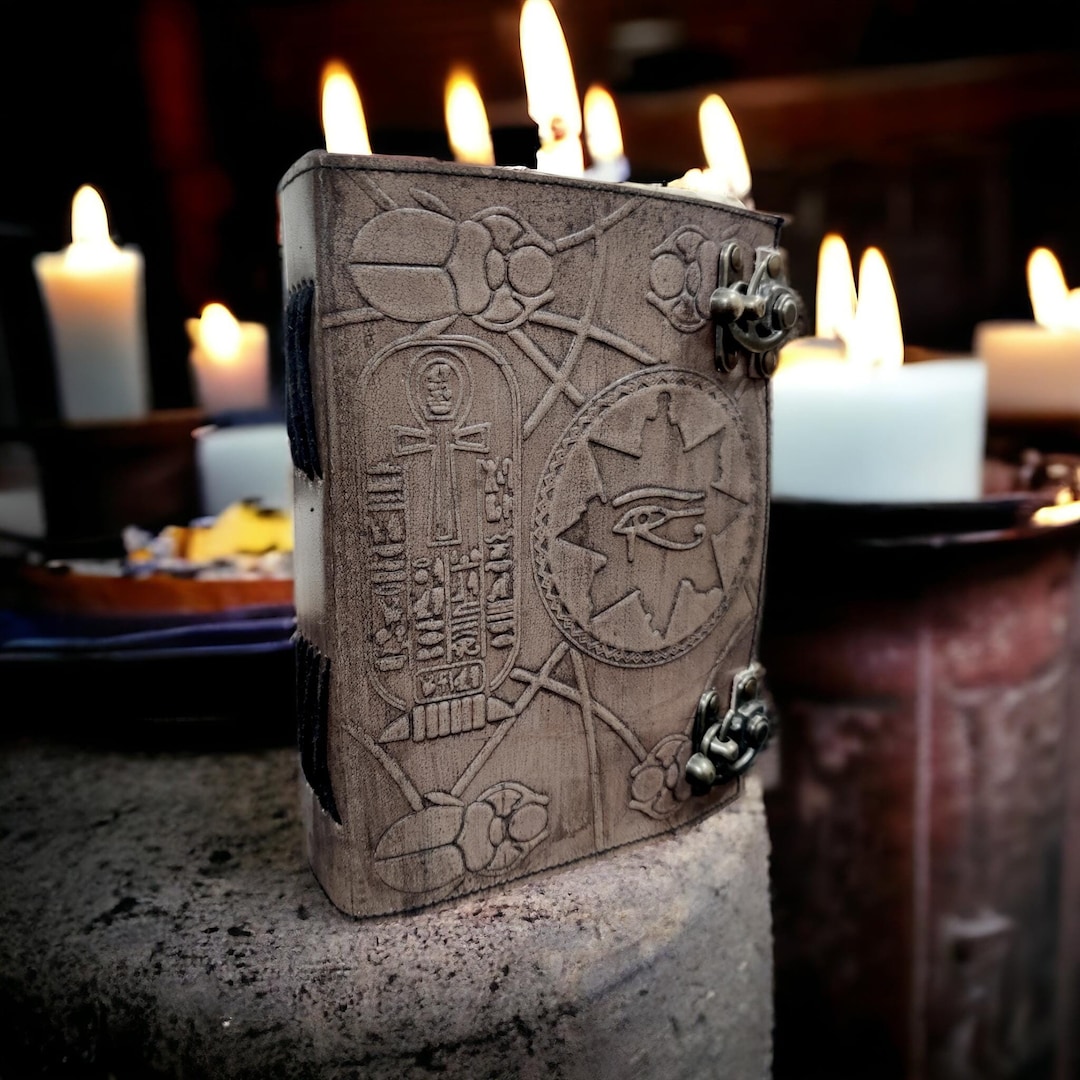Book of Hamunaptra Grimoire Leather Journal the Mummys Evil Prop ...