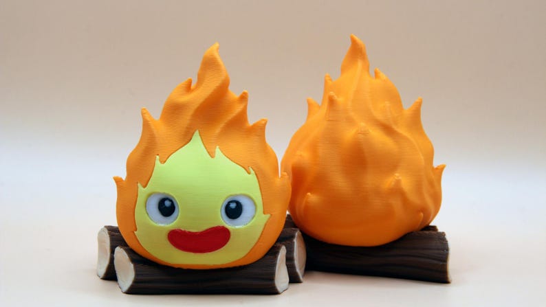Fire Demon Calcifer | Chibi Calcifer | Calcifer Figure | 3d-printed ...