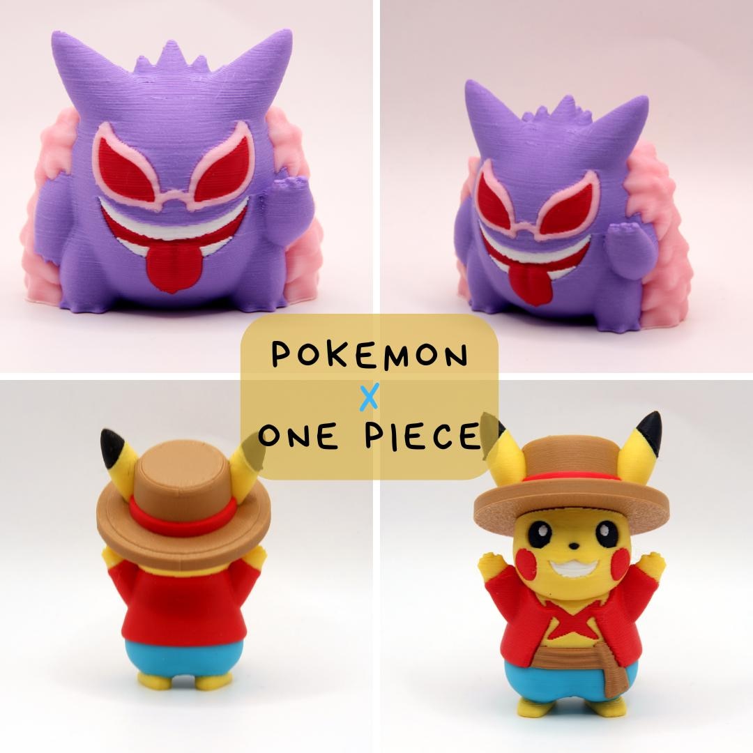 One Piece X Pokémon Figures | 3d-printed Figures | One Piece | Pokémon ...