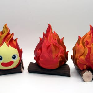 Fire Demon Calcifer | Chibi Calcifer | Calcifer Figure | 3d-printed ...