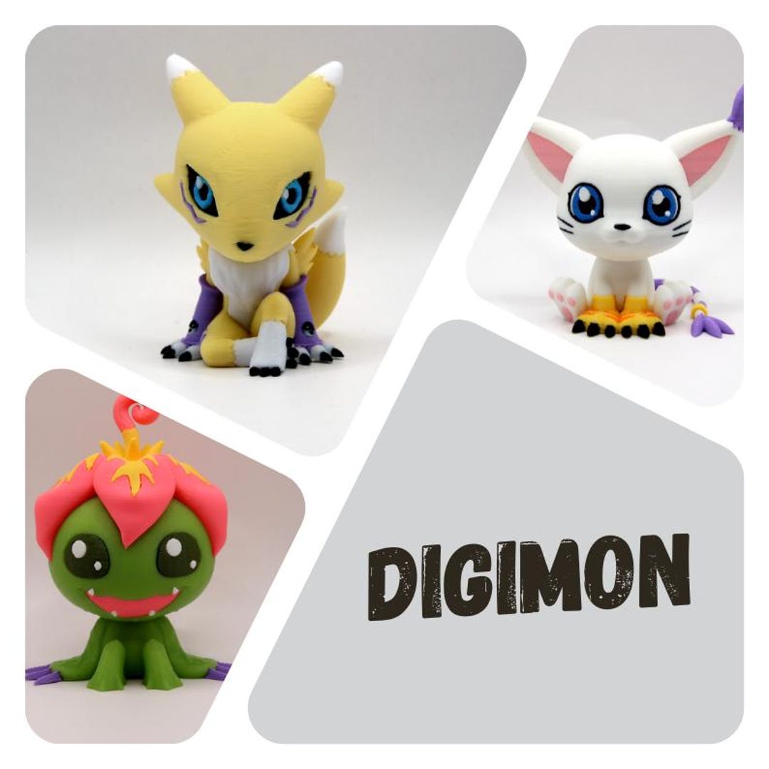 Digimon | Chibi Digimon | Digimon Figure | 3d-printed Digimon | Chibi ...