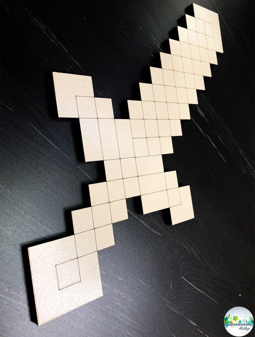 Minecraft Equipment Drawing Set Sword, Axe, and Pickaxe, Files for ...