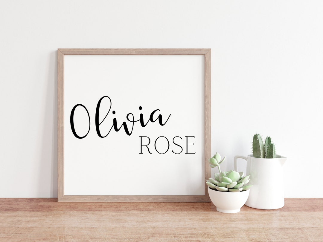 Custom PRINTABLE Baby Name Sign, Personalized Baby Shower Gift, Gift ...