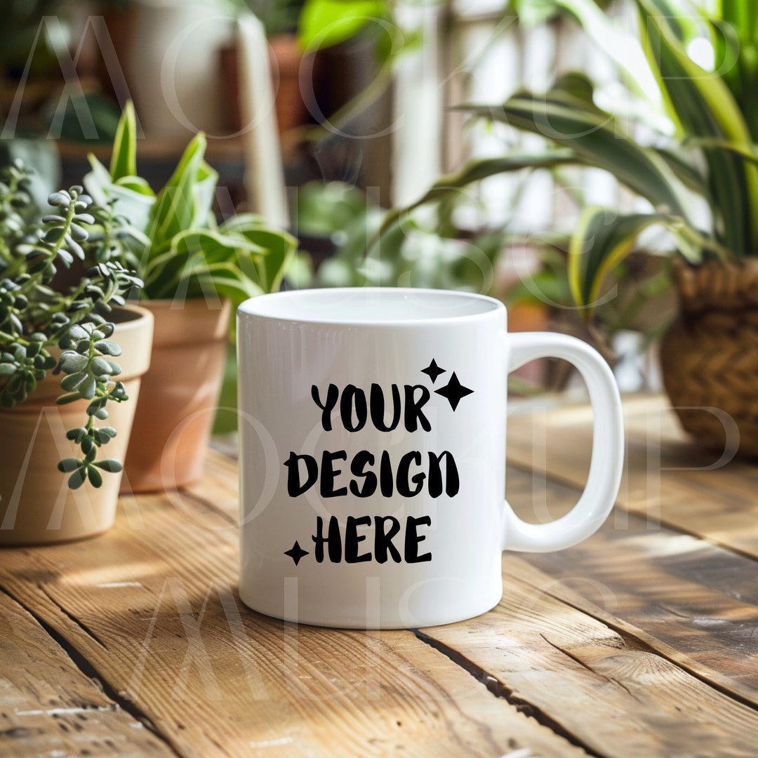 White Mug Mockup White Ceramic Mug Plain Mockup Coffee Cup Mockup ...