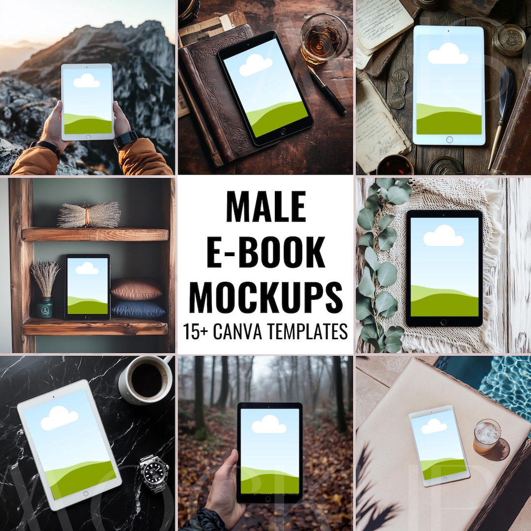 Ebook Mockup Bundle Tablets Device Mockup iPad Bookstagram Templates ...