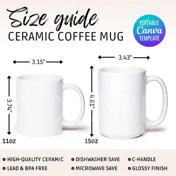 14 Oz. Pottery Coffee Mug - Etsy