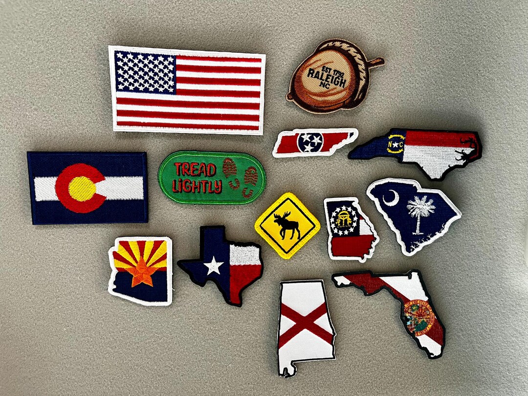 State Flag Velcro Patches - Etsy