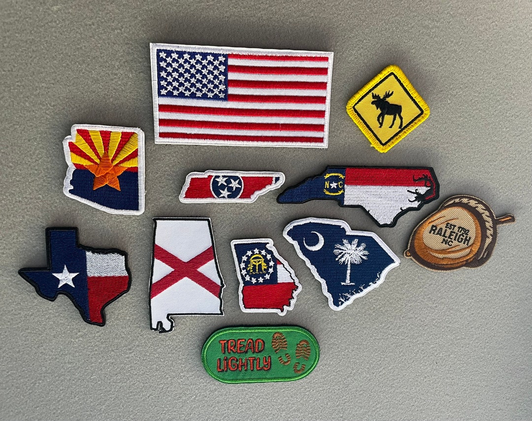 State Flag Velcro Patches - Etsy