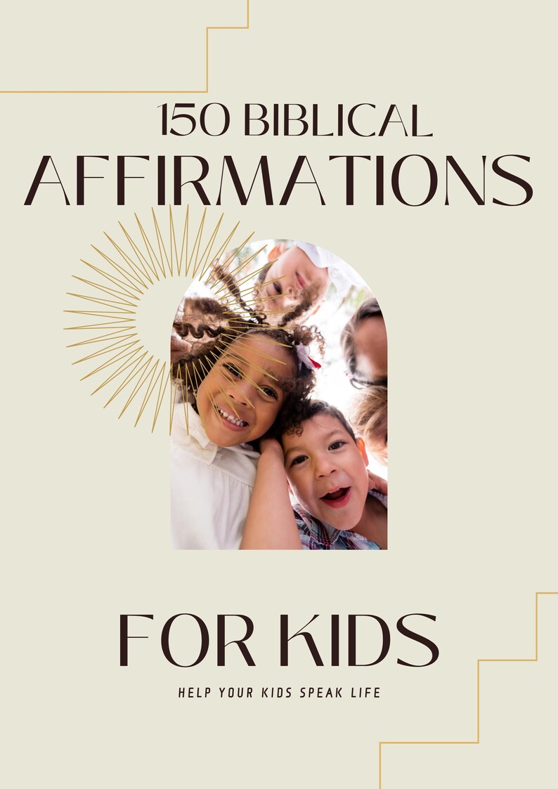 150 Biblical Affirmations for Kids - Etsy