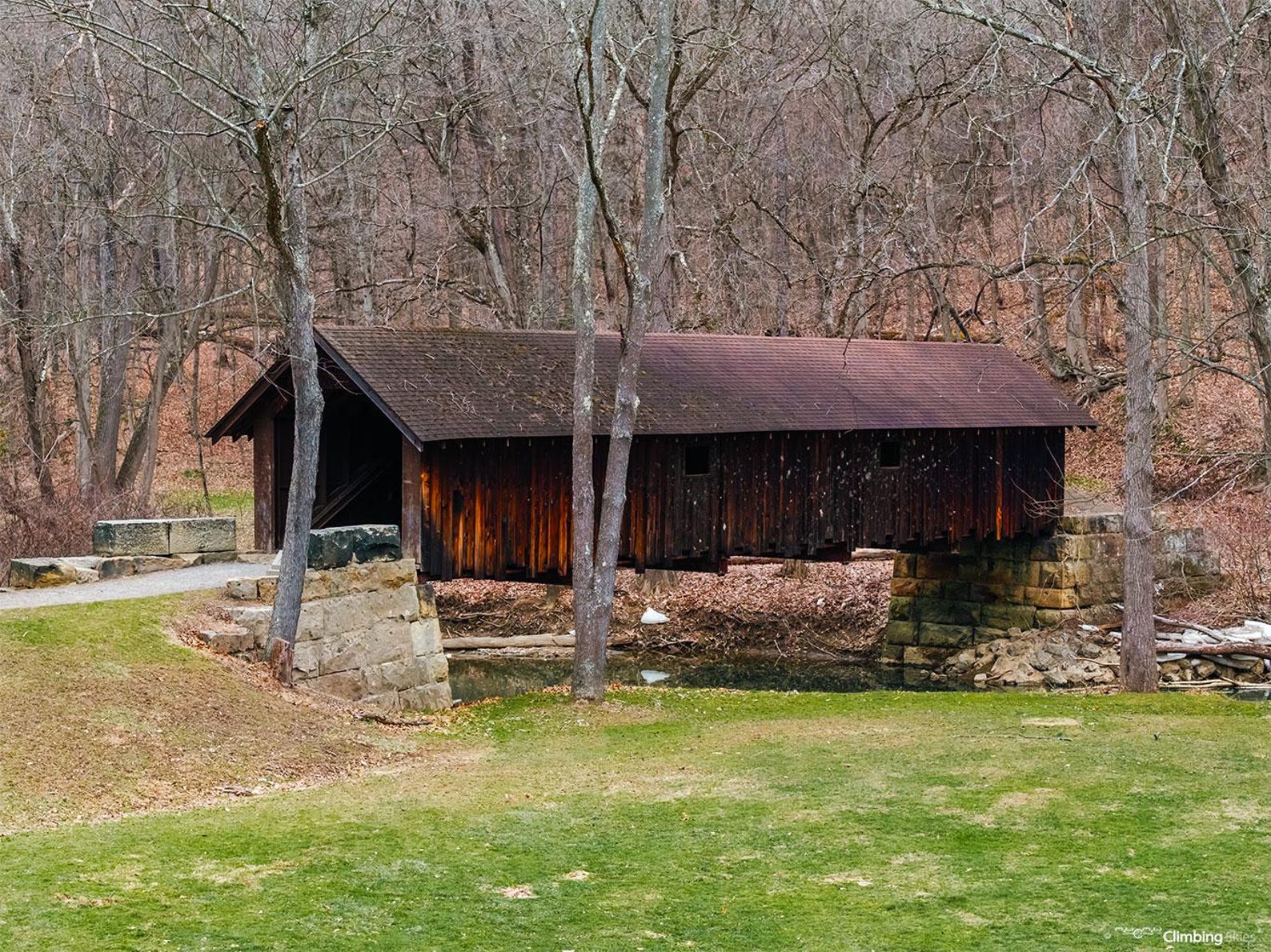 Brush Creek Bridge - Digital Download Photo Image Print Covered Bridge ...