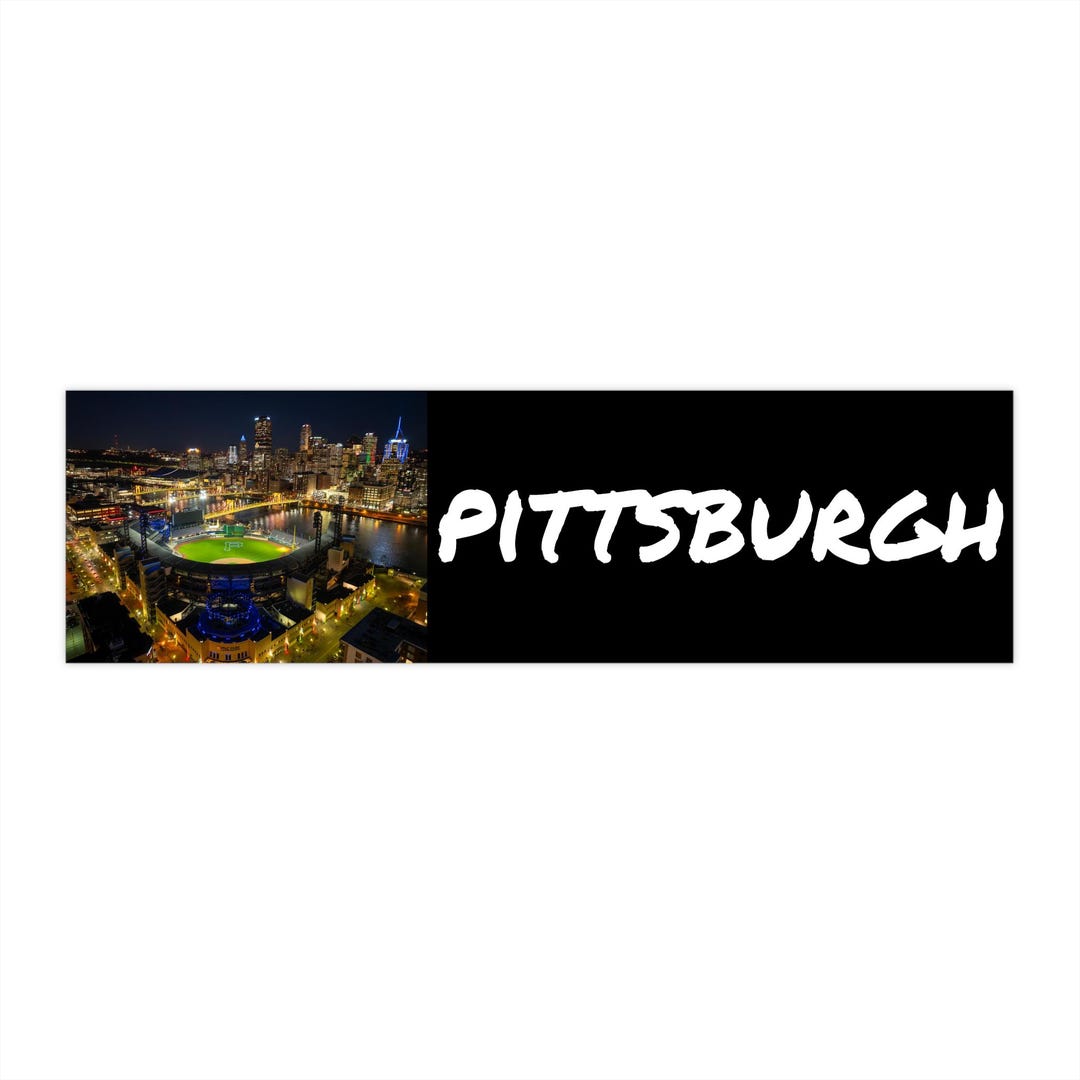 Pittsburgh Bumper Stickers, Car Decal, City Pride Sticker, Travel ...