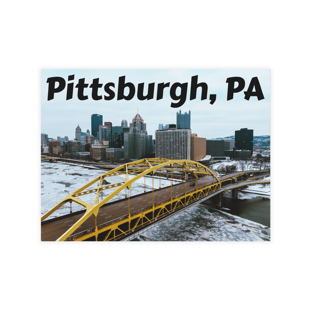 Frozen Fort Duquesne Bridge Pittsburgh Pennsylvania Cityscape Skyline ...