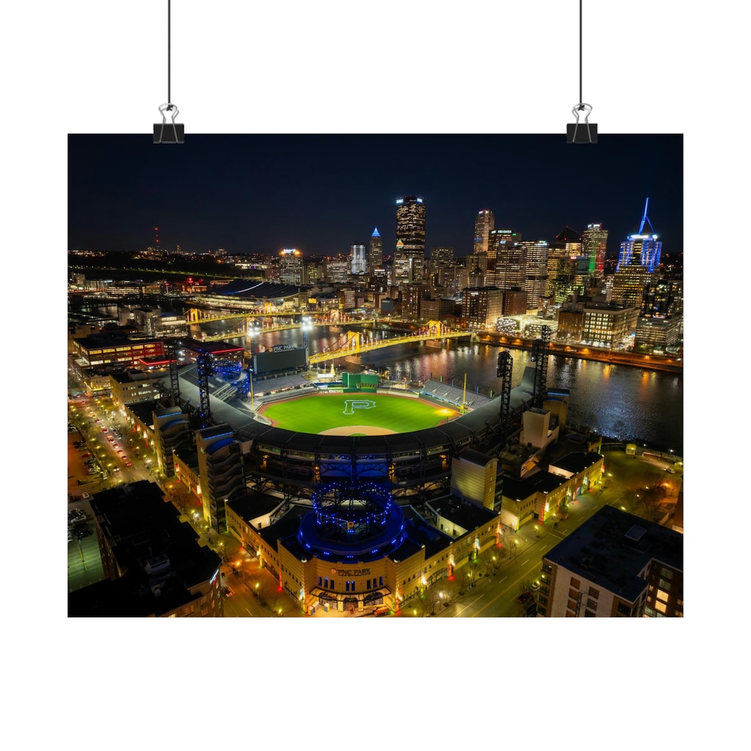Night Falls on the Ballpark 2 Pittsburgh Pennsylvania Baseball Sports ...