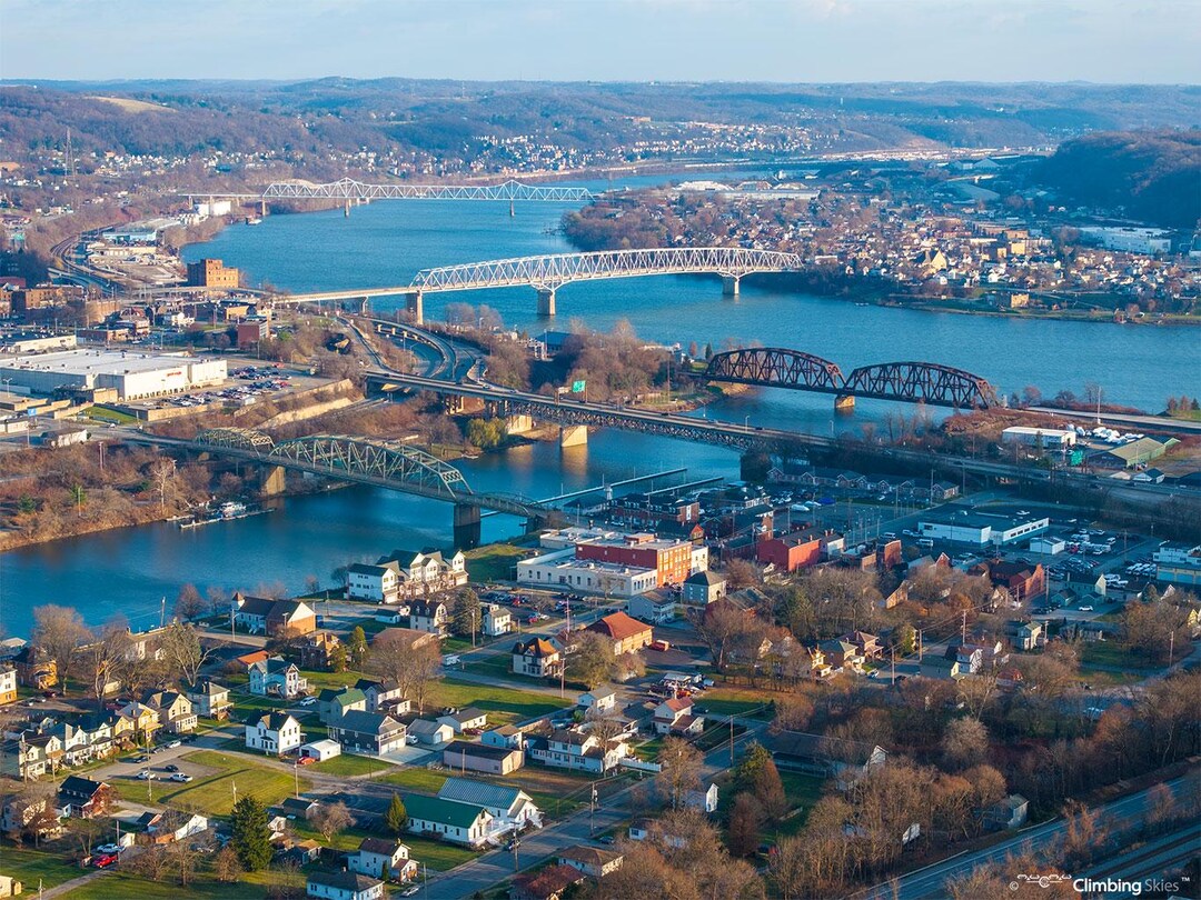 5 Bridges - Digital Download Photo Image Print Aerial Beaver County, PA ...