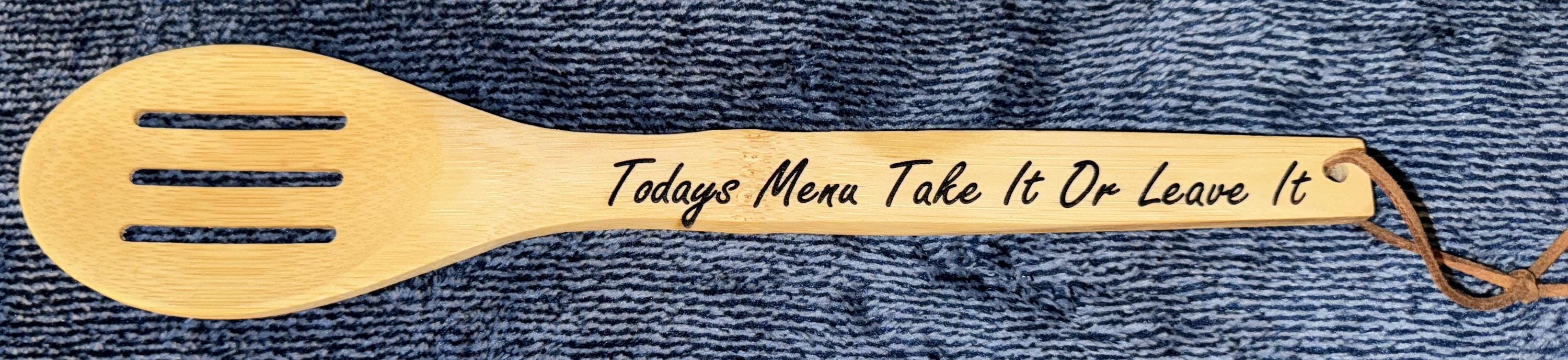 Funny Sarcastic Wooden Spoons Spatulas Kitchen Utensils Engraved ...