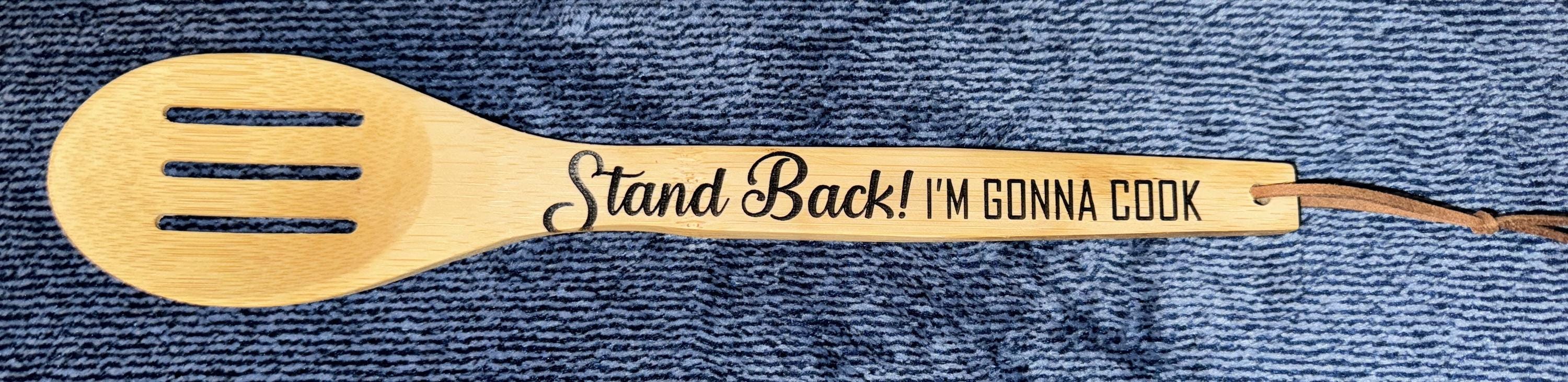 Funny Sarcastic Wooden Spoons Spatulas Kitchen Utensils Engraved ...