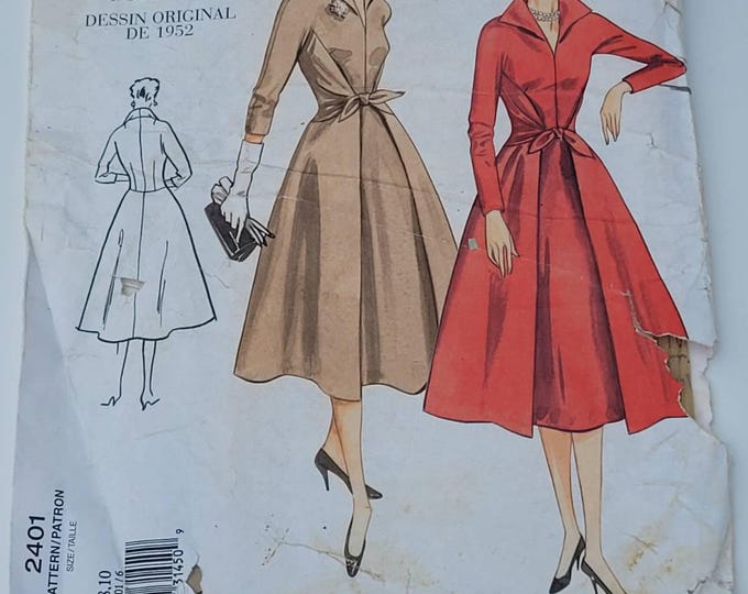 Vintage Vogue 1952 Coat Sewing Pattern – Lilli Ann Style #2401 (sizes 6 ...