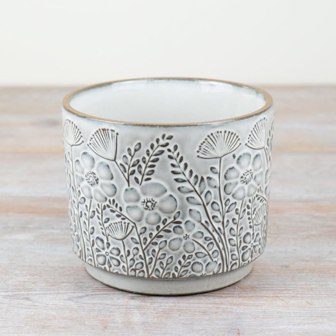 Ceramic Flower Pot 14cm, Elegant Indoor Planter for Houseplants ...
