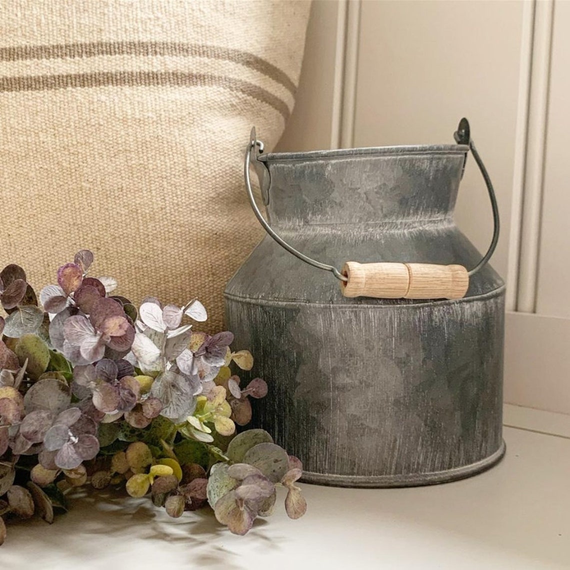 Distressed Metal Churn in Various Sizes Galvanised Metalwedding ...