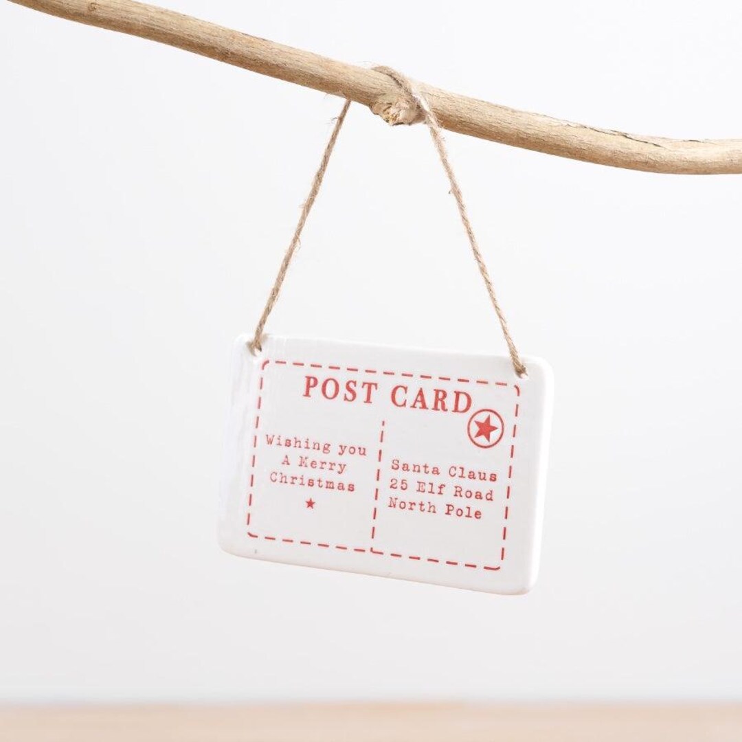 Hanging Wishing You a Merry Christmas Sign, 11cm - Etsy