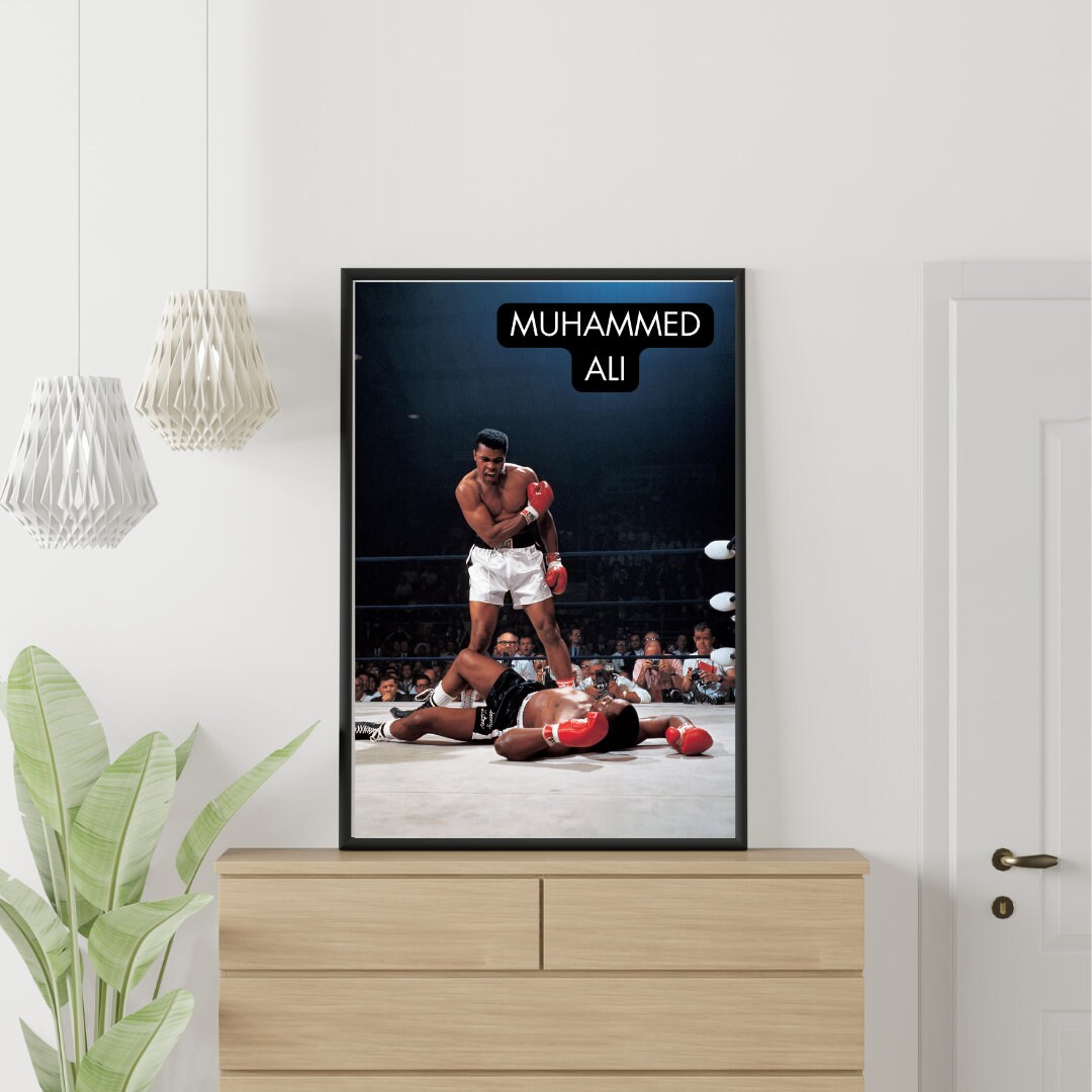Printable Wall Art Muhammed Ali Printable Wall Art Poster Downloadable ...