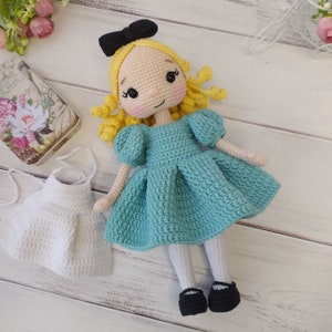 Handmade Alice in Wonderland Doll – Crochet Fairy Tale Toy – Gift for ...